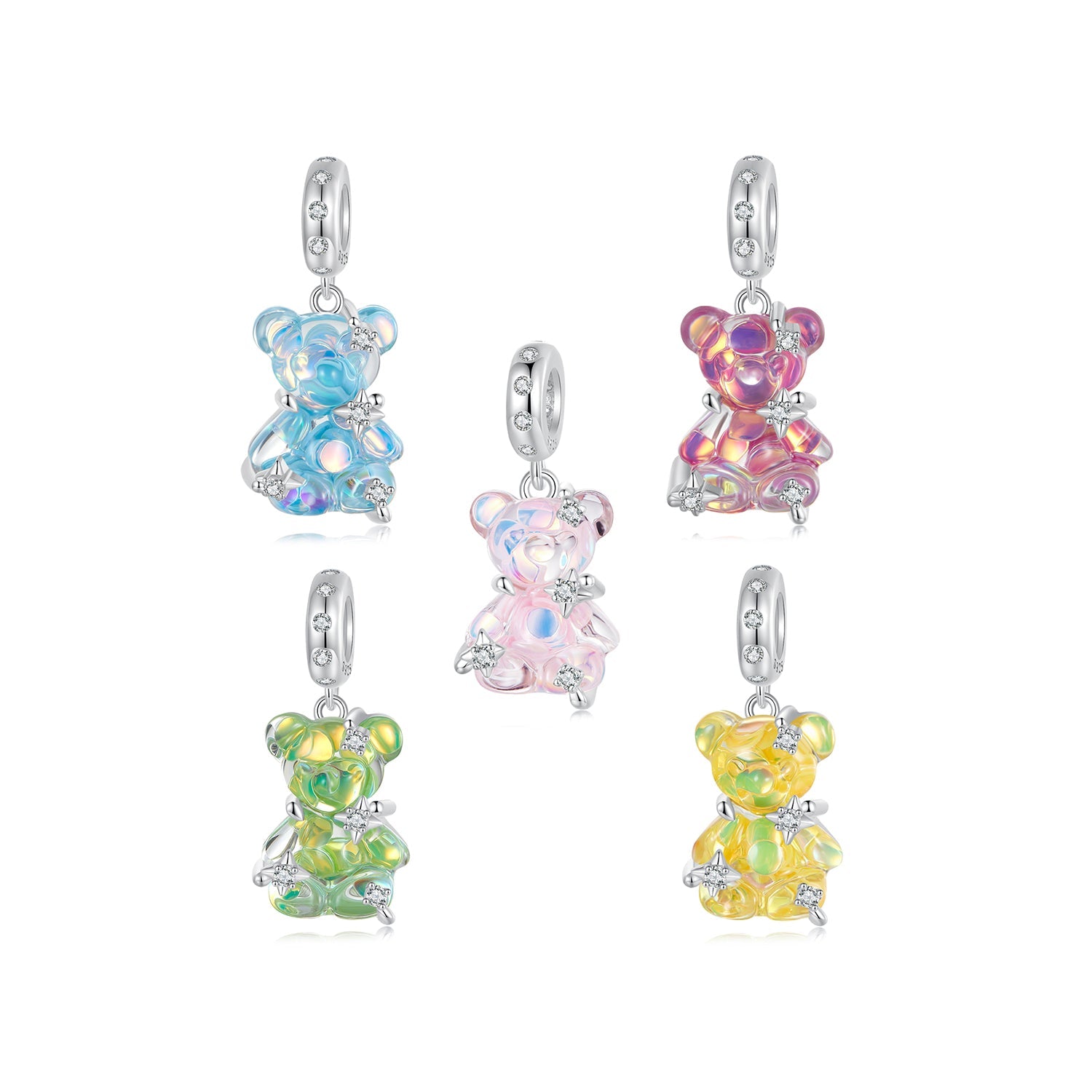 Dreamy Bear Pendant Charm - The Silver Goose SA
